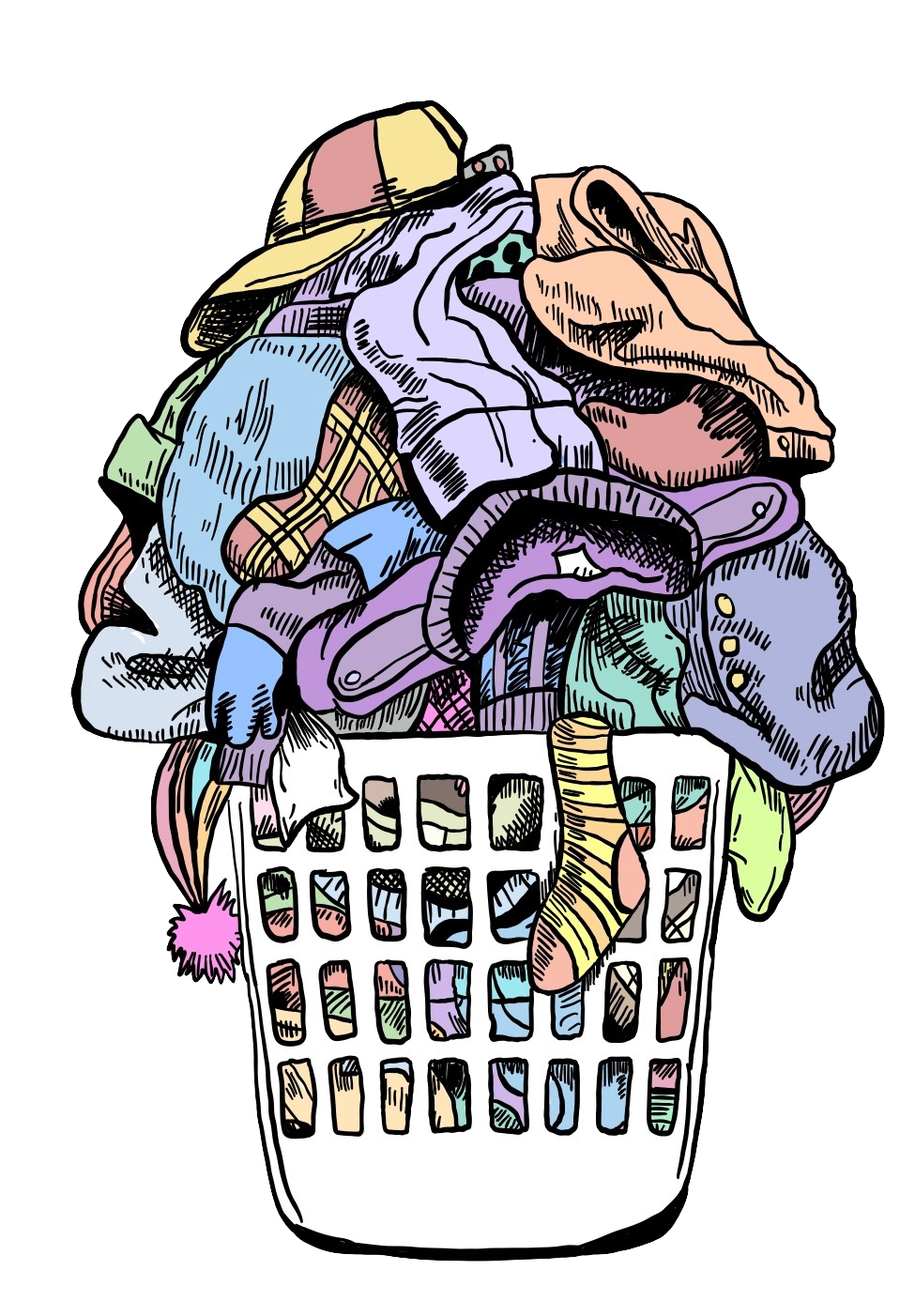 Laundry Pile Clipart